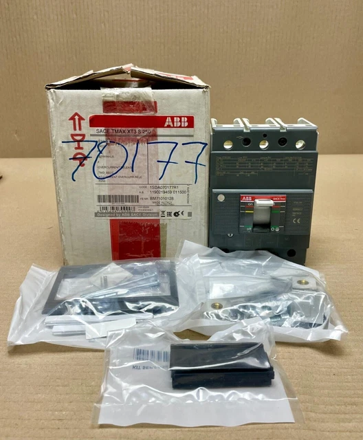 ABB SACE TMAX XT3S 250 Disjoncteur 3 Pole 250 Amp 1SDA070177R1 #NEW EUR 398,72 - PicClick FR