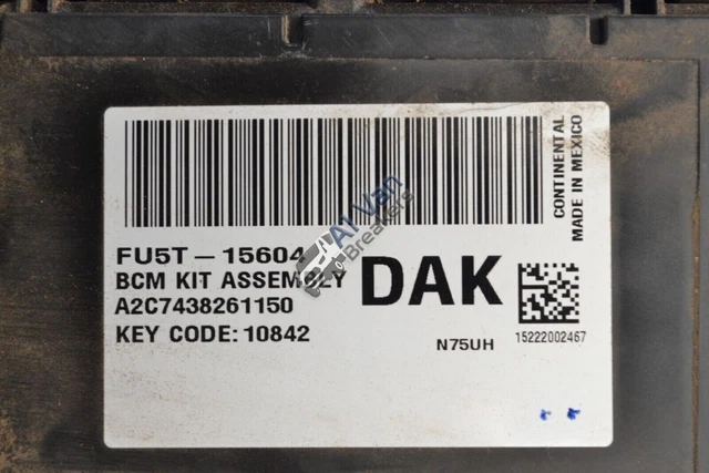 FORD CONNECT BCM Body Control Module Ecu Fu5T - 15604 Dak Fu5T - 15604 ...