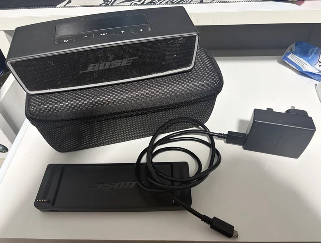 BOSE SOUNDLINK MINI Bluetooth Portable Speaker Black with Charging Dock ...