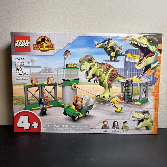 LEGO JURASSIC WORLD T. rex Dinosaur Breakout Set 76944 New Sealed FREE ...
