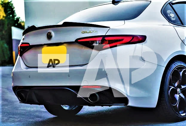 ALFA ROMEO GIULIA 952 Rear Carbon Fibre Boot Lip Spoiler Body Kit Style ...