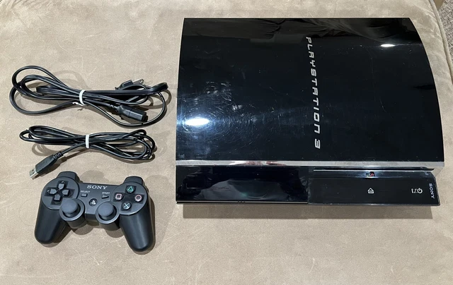 SONY PLAYSTATION 3 FAT console CECHE01 *500 Go * PS1 PS2 PS3 ...