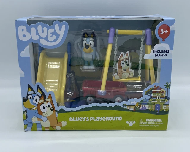 BLUEY PARK PLAYSET 2.5" Figure, Wagon, Swing Set, and Slide EUR 17,90 ...