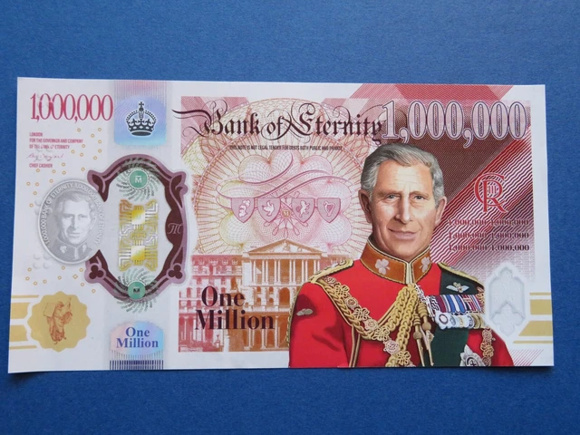 KING CHARLES III £1,000,000 One Million Pound Novelty Note Coronation ...