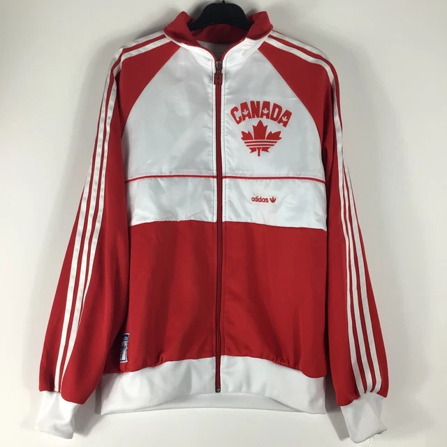 ADIDAS ORIGINALS CANADA Olympics Tracksuit Top Jacket | Men's Medium £ ...