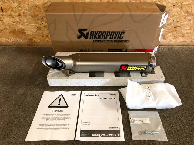 AKRAPOVIC EXHAUST TITANIUM Auspuff Dämpfer KTM 1190 RC8R RC8 R RC8-R ...
