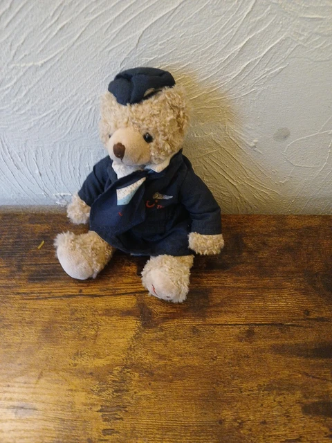 TUI TEDDY BEAR 8" Plush Soft Toy Airline Cabin Crew by Joe Friends £5. ...
