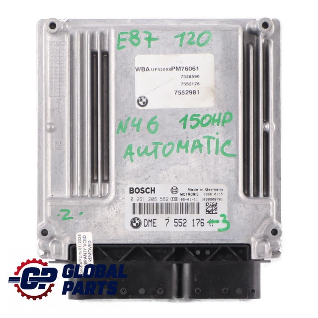 BMW E87 E90 120i 320i N46 150HP ECU unité de commande moteur DME ...
