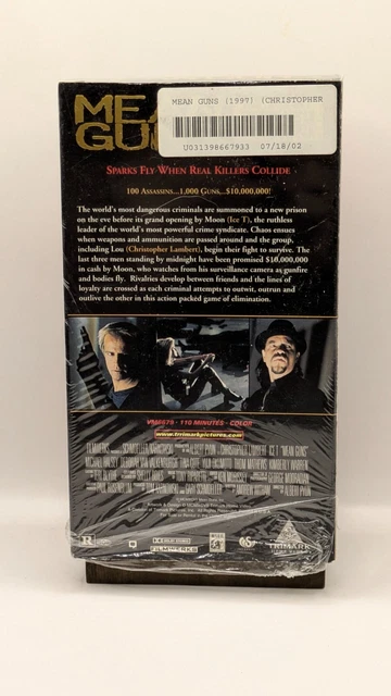 MEAN GUNS VHS 1997 Christopher Lambert Ice T RARE ACTION/SUSPENSE £4.18 ...