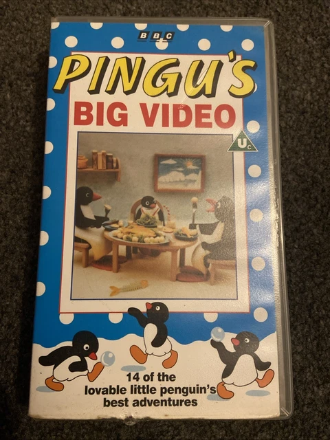 PINGU'S BIG VIDEO VHS Tape * 14 Animated Adventures * BBC Video 1994 ...