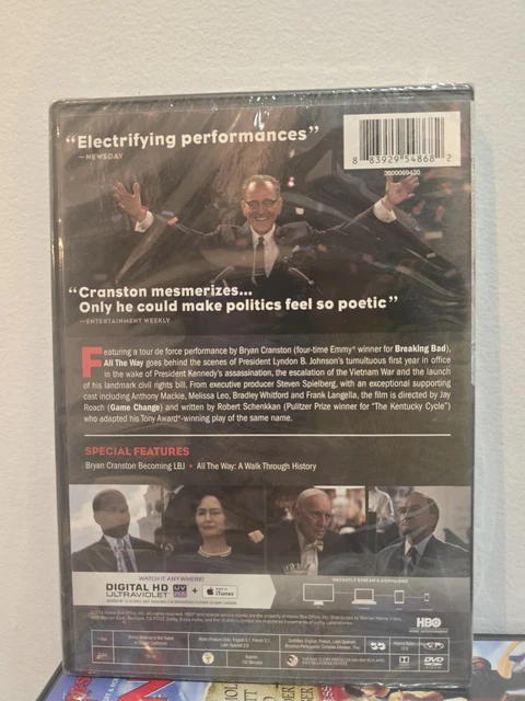 ALL THE WAY (DVD, 2016, Includes Digital Copy UltraViolet) $15.00 ...