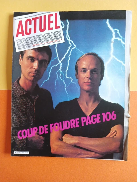 MAGAZINE ACTUEL N °12 Octobre 1980 EUR 12,00 - PicClick FR