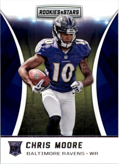 CARTE DE FOOTBALL 2016 Rookies and Stars #187 Chris Moore RC 1S EUR 2 ...