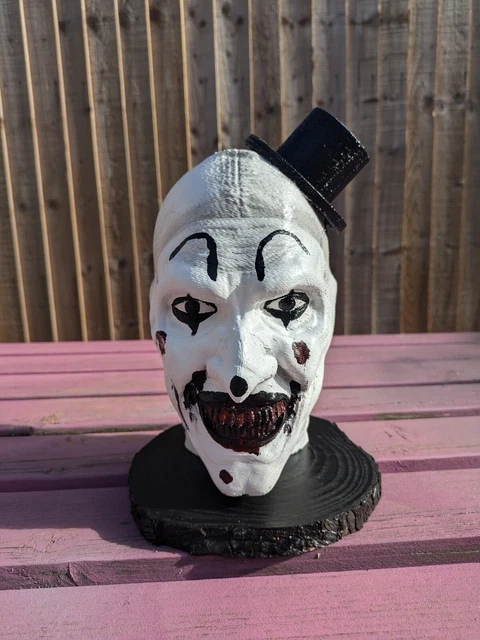 TERRIFIER ART THE Clown Lifesize Horror Bust 3d printed hand painted £ ...