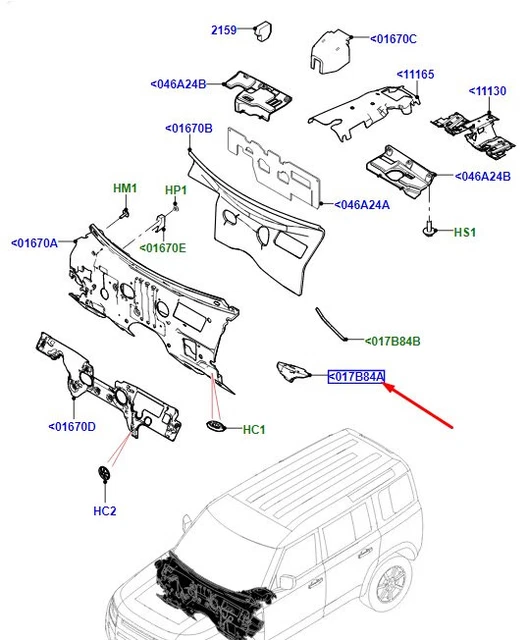 COUSSIN EN MOUSSE pour plancher avant droit LR DEFENDER L663 LHD ...