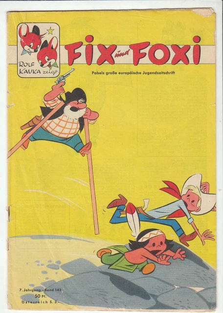 FIX UND FOXI 1958 Nr. 143 altes Original in mäßigen Zustand ! EUR 1,00 ...
