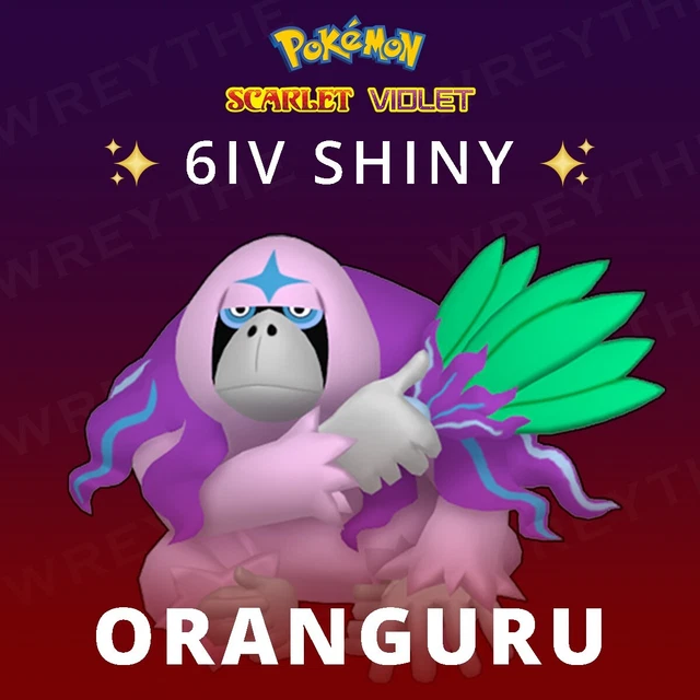 POKEMON SCARLET VIOLET 6IV Shiny Oranguru Typhlosion Battle Ready ...