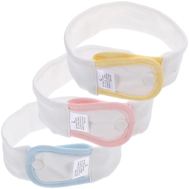 3 PCS UMBILICAL Cord Support Belt Baby Diaper Holder Belly Binder ...