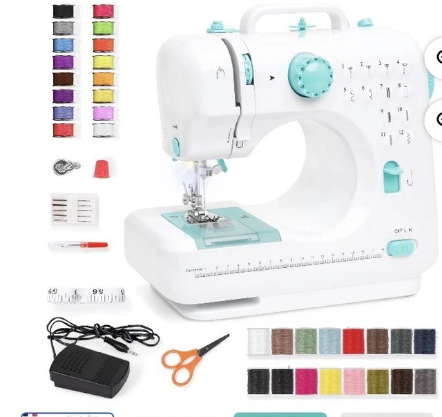 BEST CHOICE PRODUCTS 6V Portable Sewing Machine, 42-Piece Beginners Kit ...