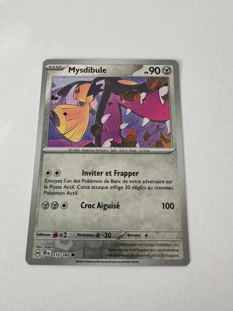 CARTE POKEMON MYSDIBULE Standard Ecarlate et Violet TEF FR 112/162 2024 Neuf EUR 1,50 - PicClick FR