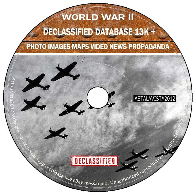 WW2 WORLD WAR II Declassified Photo Images Maps Pictures Video Database New DVD £4.99 - PicClick UK