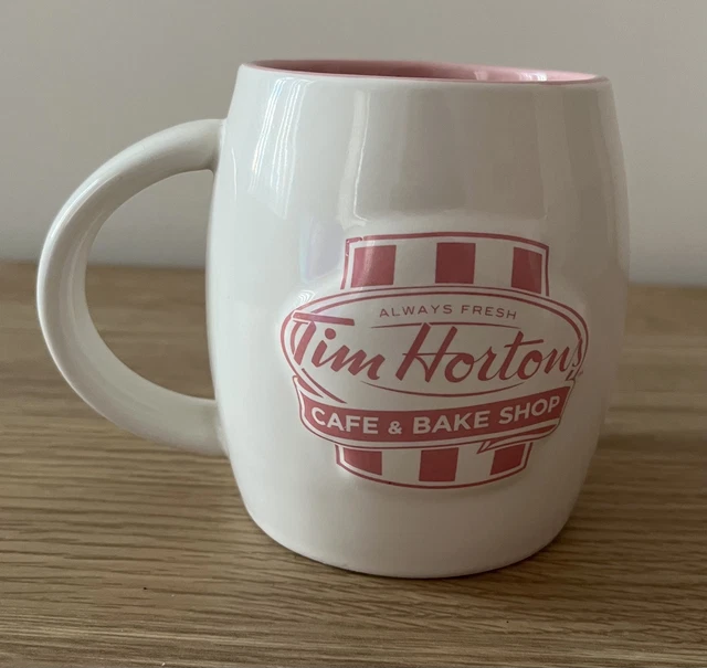 LIMITED EDITION TIM Hortons Always Fresh Cafe and Bake Shop Mug In Pink ...