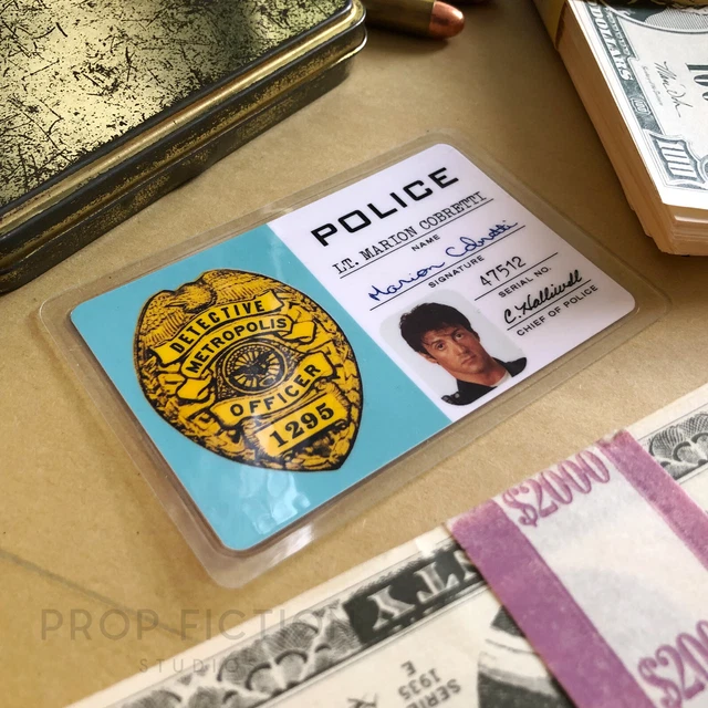 COBRA - PROP 'Marion Cobretti’ Metro Detective Wallet Display ID ...