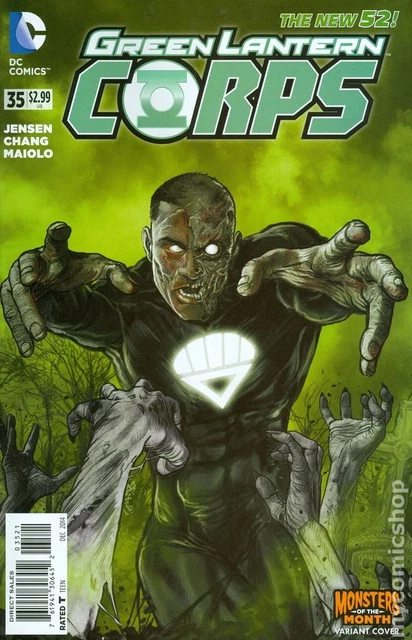 GREEN LANTERN CORPS #35B Chang Monster Variant VF 2014 Stock Image £2. ...