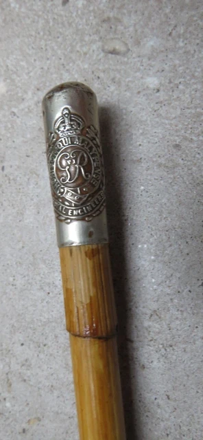 WWII BRITISH ARMY Royal Engineer's Officer's / NCO's Swagger Stick Cane ...