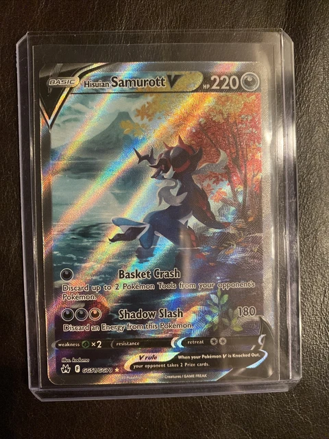 POKÉMON TCG HISUIAN Samurott V Crown Zenith: Galarian Gallery GG51/GG70 ...