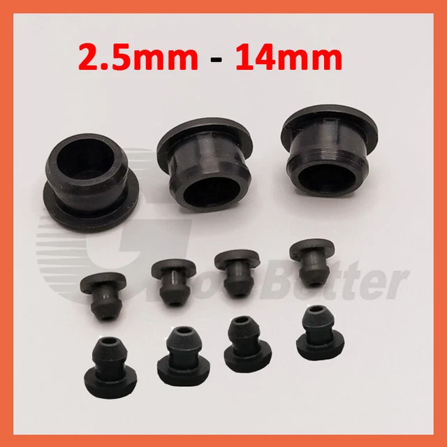 SNAP-ON HOLE PLUGS Blanking Silicone End Caps Inserts Seal Pipe Tube 2 ...