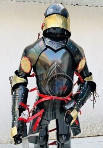 MEDIEVAL GERMAN GOTHIC Full Body Suit Of Armor LARP Reenactment Armour ...