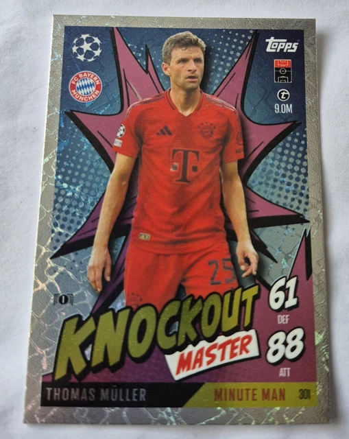 MATCH ATTAX 24/25 Knockout Master Thomas Muller Bayern Munich £1.75 ...