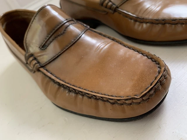 WOMEN’S SIZE 38 Innovare Made In Italy Leather Flat Slip On Shoes Fits ...