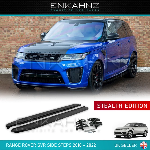 SIDE STEPS RUNNING Boards Black (2018-2022) For Range Rover Svr L494 £ ...