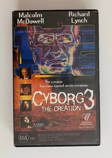 CYBORG 3 - The Creation [VHS] Roadshow Video Ex-Rental Tape 1994 Sci-Fi ...
