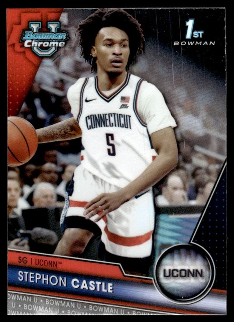 2024-25 BOWMAN UNIVERSITY Chrome U 1st Stephon Castle UCONN Huskies #88 ...