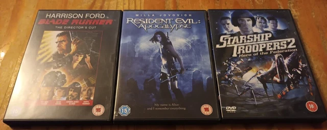 JOB LOT BLADE Runner Starship Troopers 2 And Resident Evil Apocalypse ...