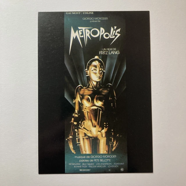 METROPOLIS GIORGIO MORODER 1984 Rare French 1980s Movie Film Poster ...