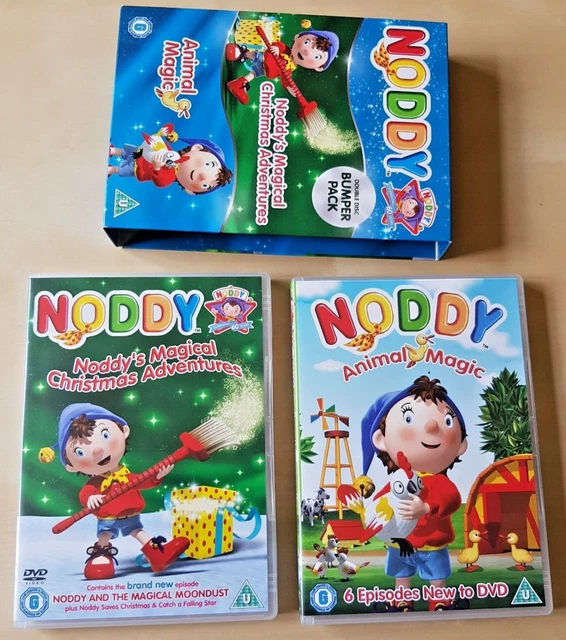 NODDY TWO DISK Bumper Pack Dvd Animal Magic & Noddys magical Xmas ...