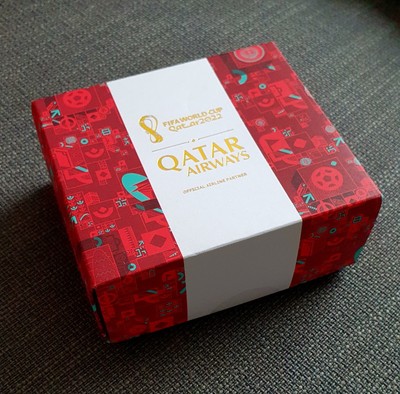 QATAR AIRWAYS BUSINESS Class Amenity Kit/Box/2022 World Cup SPECIAL ...