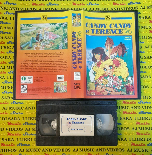VHS FILM CANDY CANDY E TERENCE 1995 SIRIO CARTOON animazione (F116) no ...