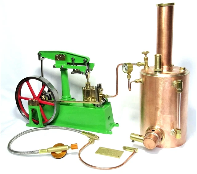 LIVE STEAM - Beam Model Steam Engine and Boiler Fully Machined Metal ...