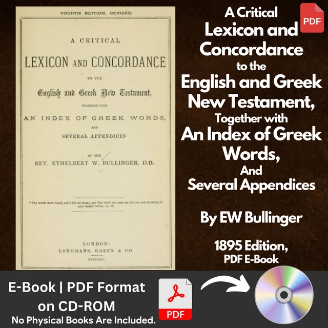 A CRITICAL LEXICON and Concordance to the English and Grec Nouveau ...