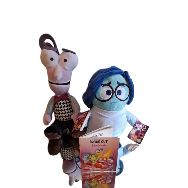 NEW DISNEY INSIDE Out 2 Sadness & Fear soft toy figure Disney Store toy ...
