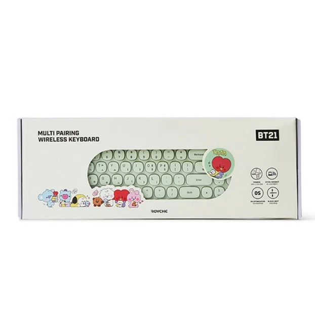 BT21 TATA MULTI Pairing Wireless Keyboard Official Authentic BTS ...