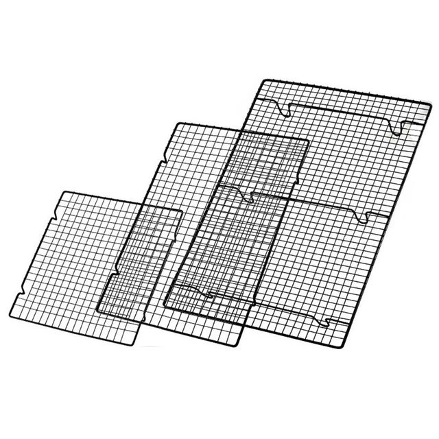 CAKE COOLING-RACK NON Stick Biscuit Dish Grid Tray For Kitchen Baking ...