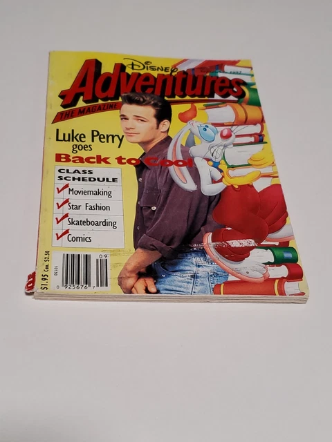DISNEY ADVENTURES MAGAZINE September 1992 Luke Perry Back to Cool, No ...