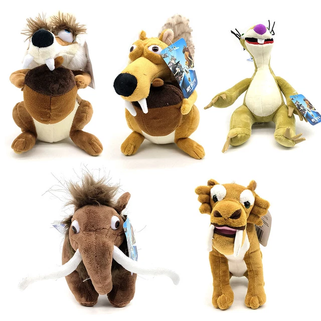 ICE AGE CARTOON Toys Scrat Scratte Diego Sid Manny Figure Animal Doll ...