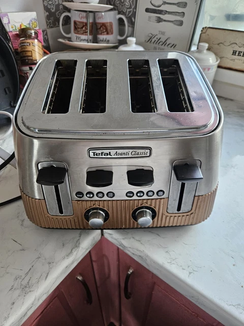 TEFAL AVANTI CLASSIC TT780F40 4 Slice Toaster - Copper Touch £31.91 ...
